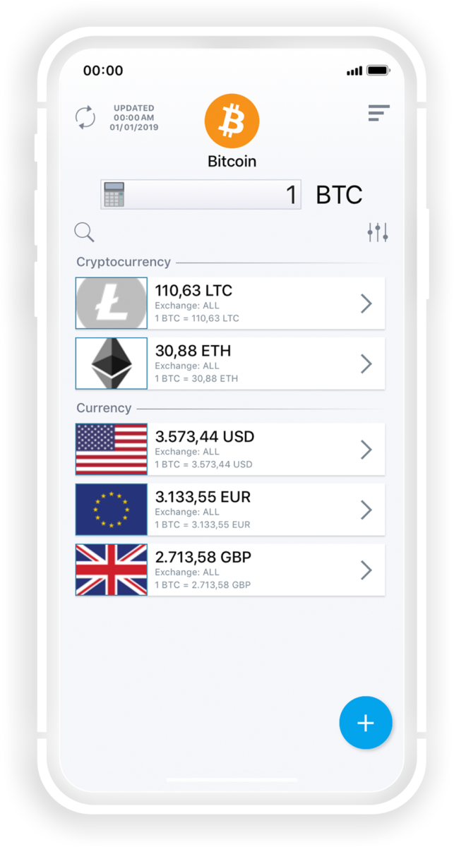 Download Anycoin • Universal Cryptocurrency Converter App